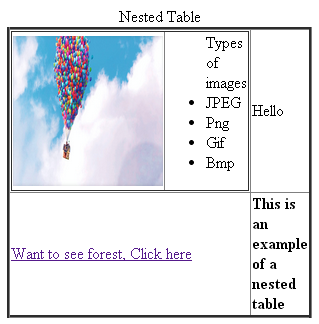 HTML-Tables | HTML tutorial by Wideskills